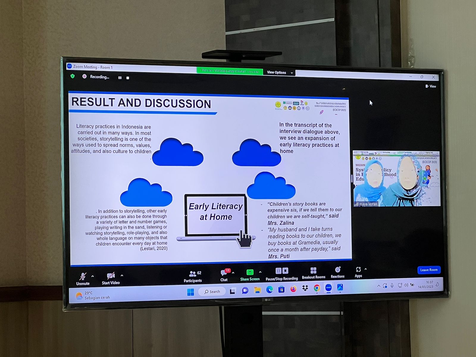 DOSEN PG PAUD MENJADI PRESENTER DI SEMINAR INTERNASIONAL – Program Studi PAUD